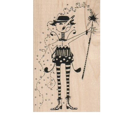 Rubber Stamp Fairy Magic Wand Steampunk Rubber Stamp Designed | Etsy