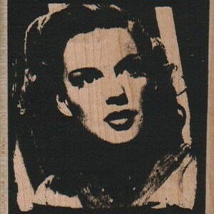 Rubber Stamp Woman Lady Face in Fir Unmounted Scrapbooking Supplies ...