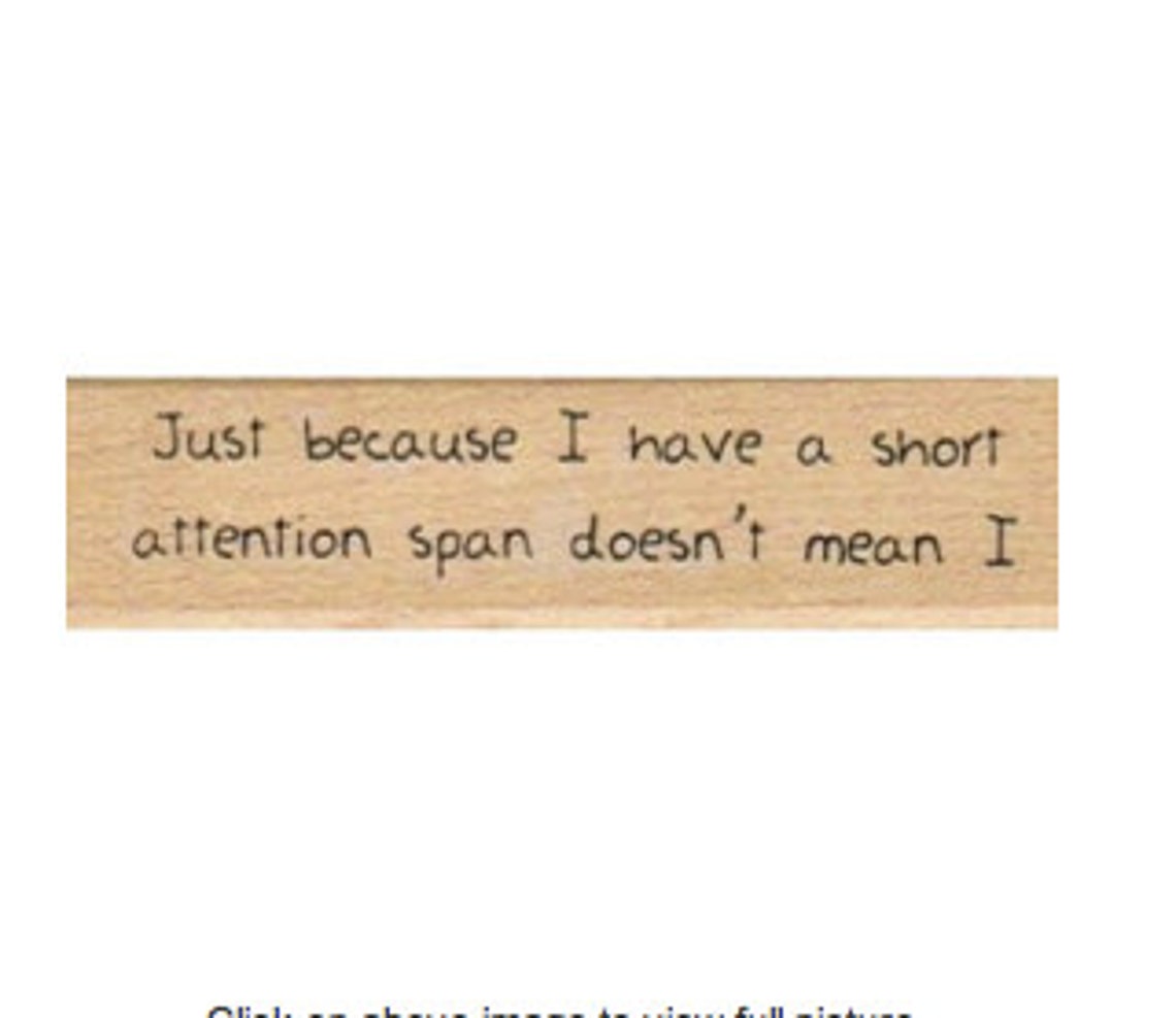 Sarcastic Rubber Stamp Funny Quote Attention Humor Stamping ...