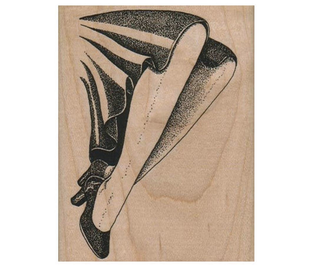 Rubber Stamp High Heel Shoe Legs Skirt Stamps Legs Foot Feet Shoes ...