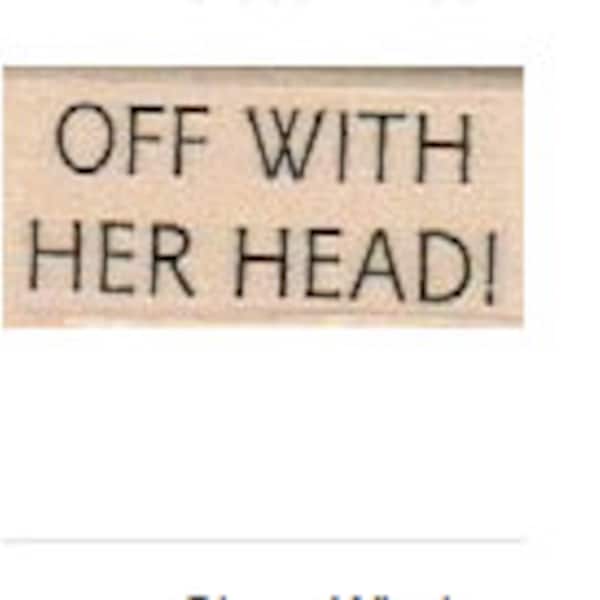 Off With Her Head - Etsy
