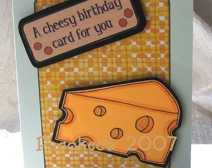 CHEESY BIRTHDAY CARD - Birthday Greeting Card - Etsy