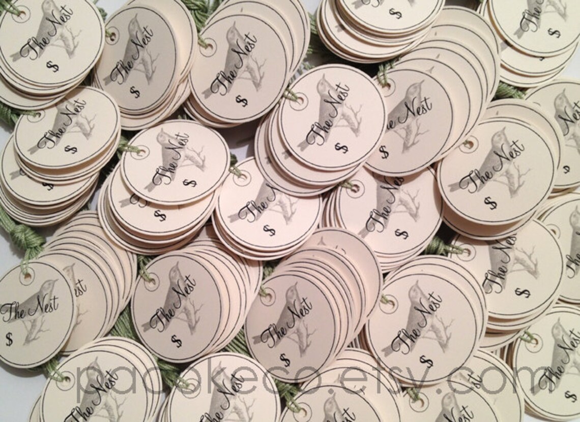 MICRO TAGS 70 Customized 1 Inch Circle Tags Perfect for - Etsy