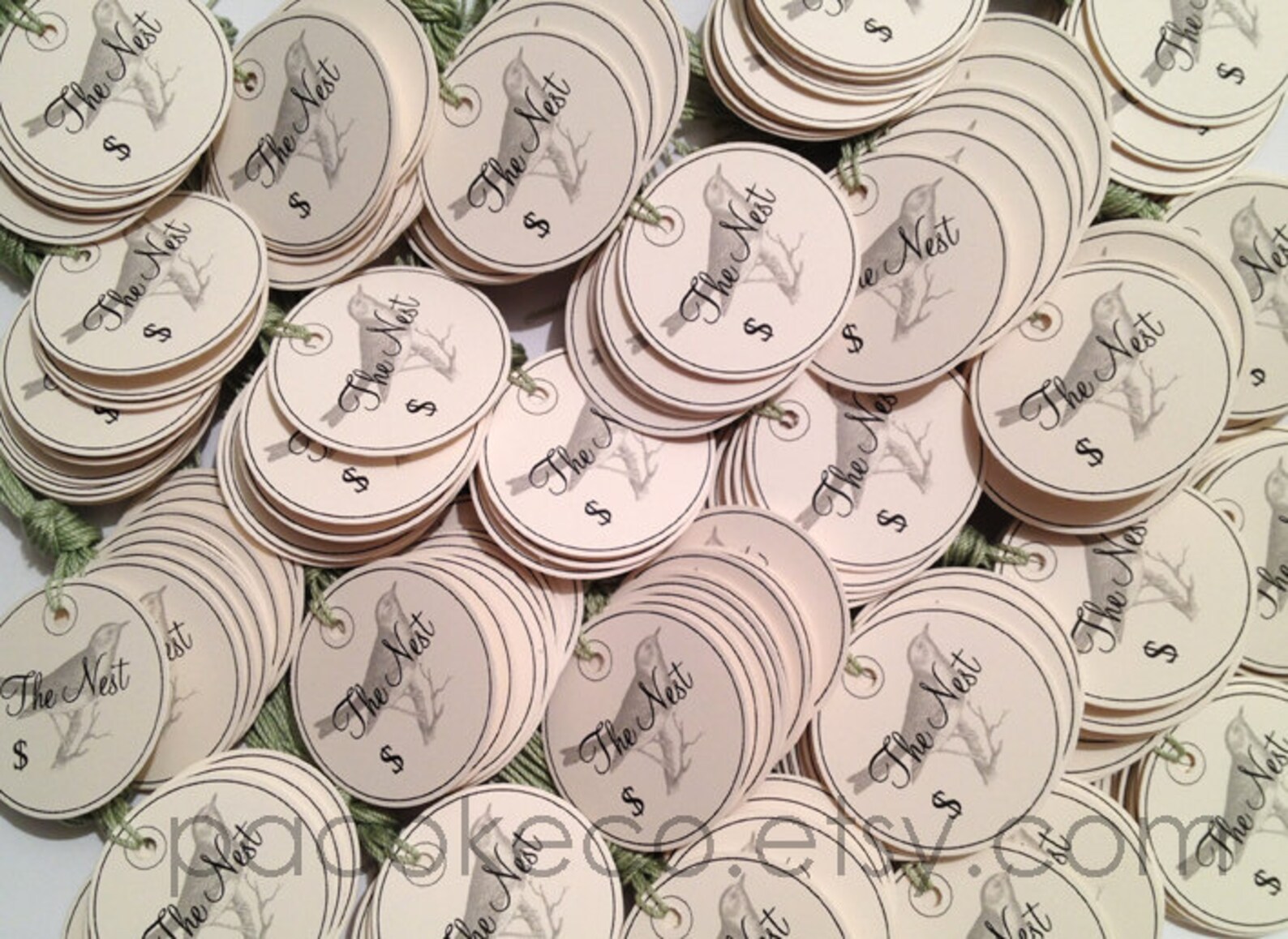 MICRO TAGS 70 Customized 1 Inch Circle Tags Perfect for Jewelry and ...