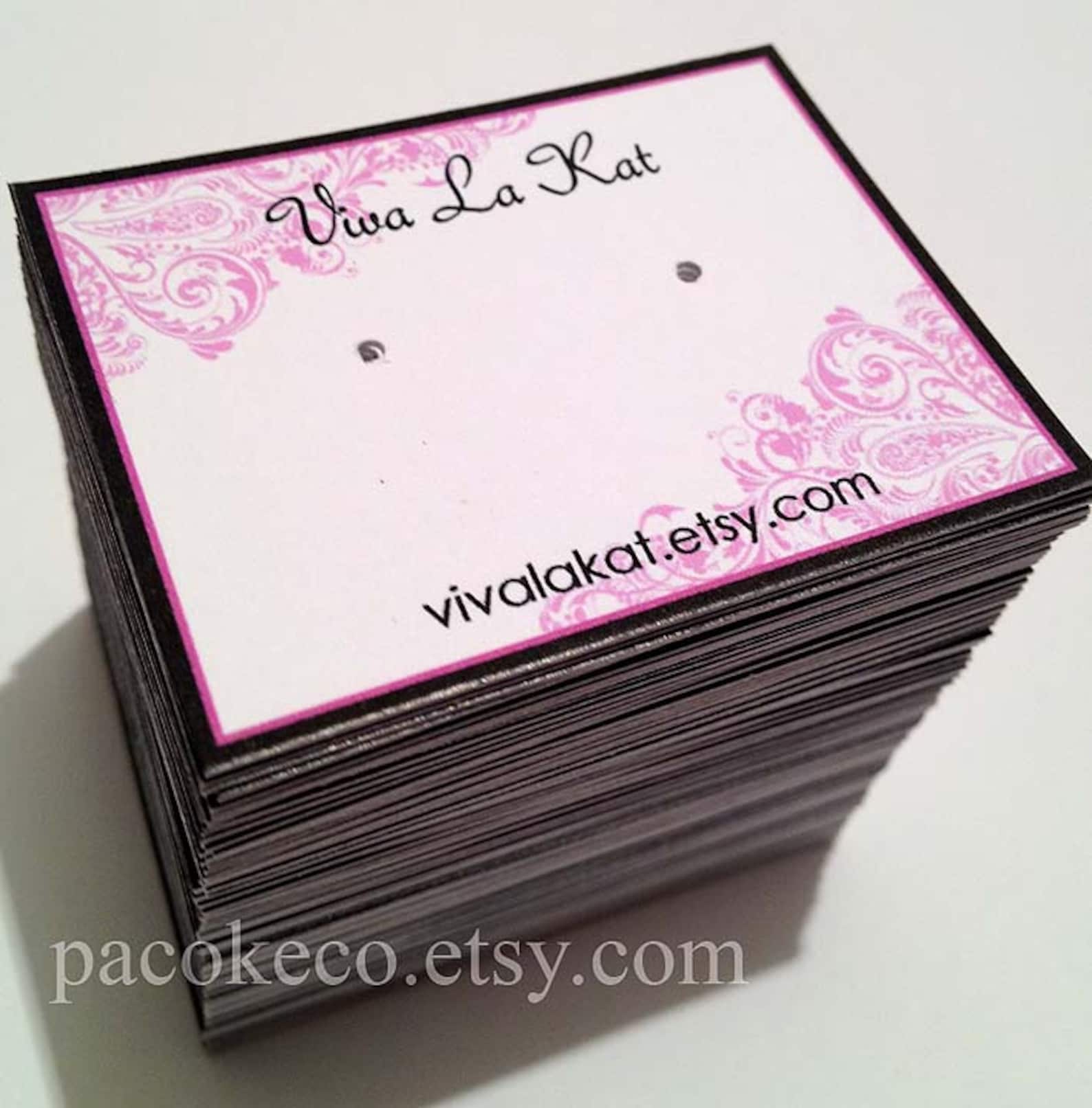100 Customized 2 X 2 Inch Logo Business Cards Hang Tags - Etsy