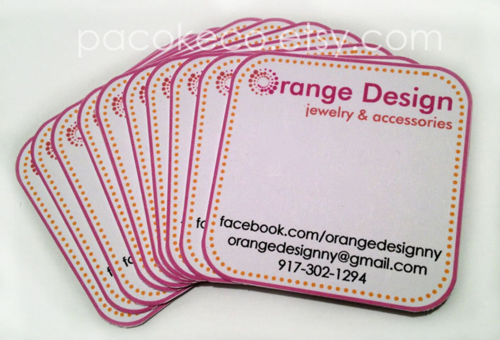 100 Customized 2 X 2 Inch Logo Business Cards Hang Tags - Etsy