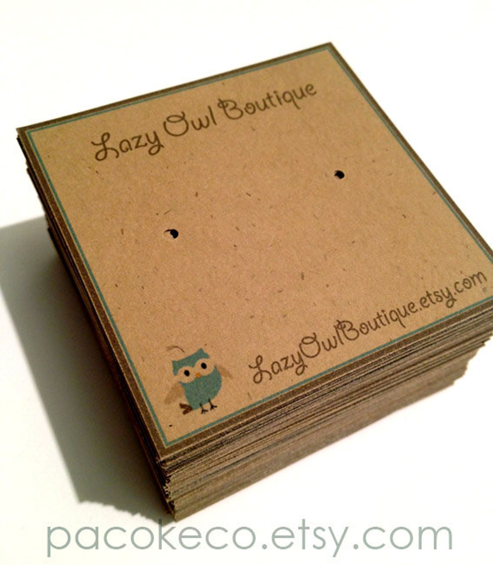 100 Customized 2 X 2 Inch Logo Business Cards Hang Tags - Etsy