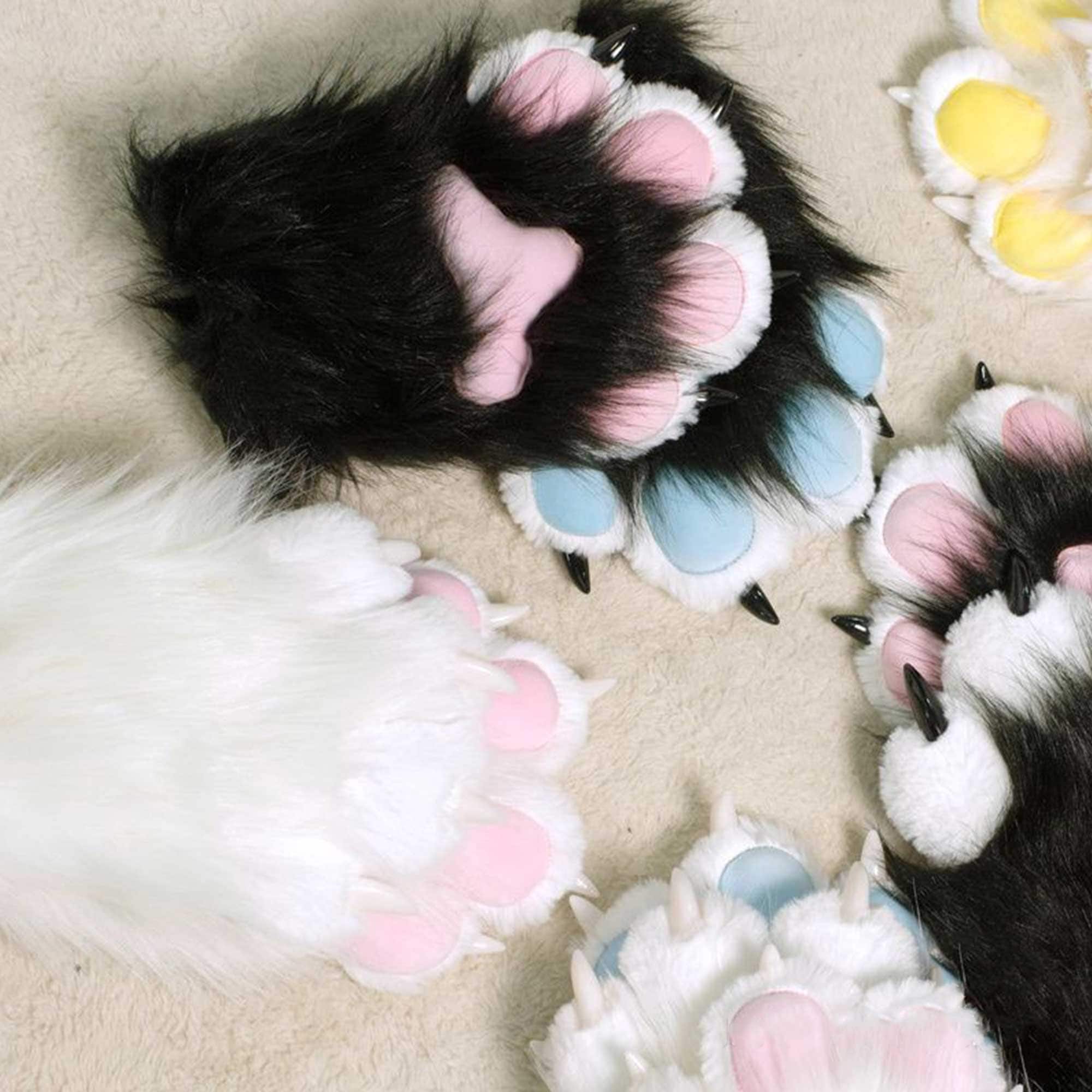 Multi Color Fursuit Paws, Furry Paws, Cute Fursuit Paws, Cosplay Paws ...