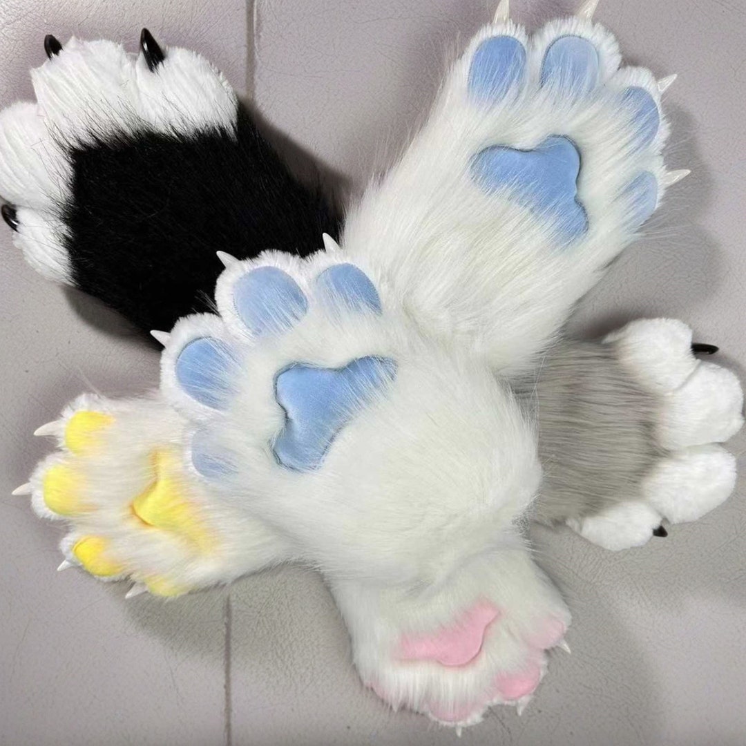 Multi Color Fursuit Paws, Furry Paws, Cute Fursuit Paws, Cosplay Paws ...