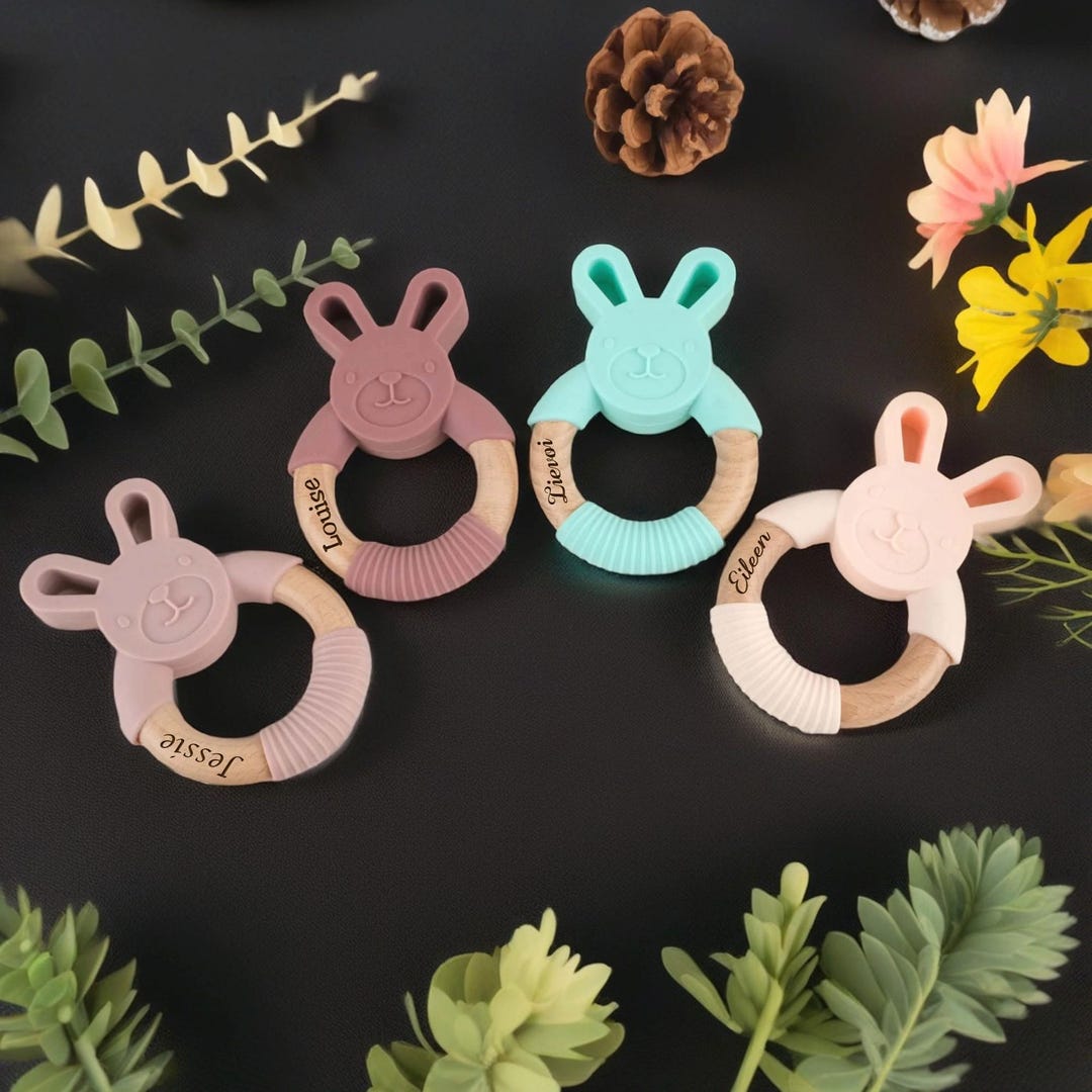 Personalized Baby Rattle, Custom Baby Rattle, Engraved Rattle With Name ...