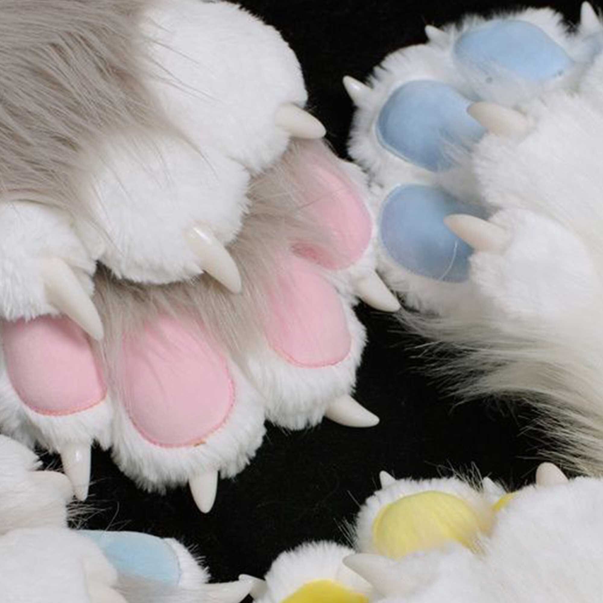 Multi Color Fursuit Paws, Furry Paws, Cute Fursuit Paws, Cosplay Paws ...
