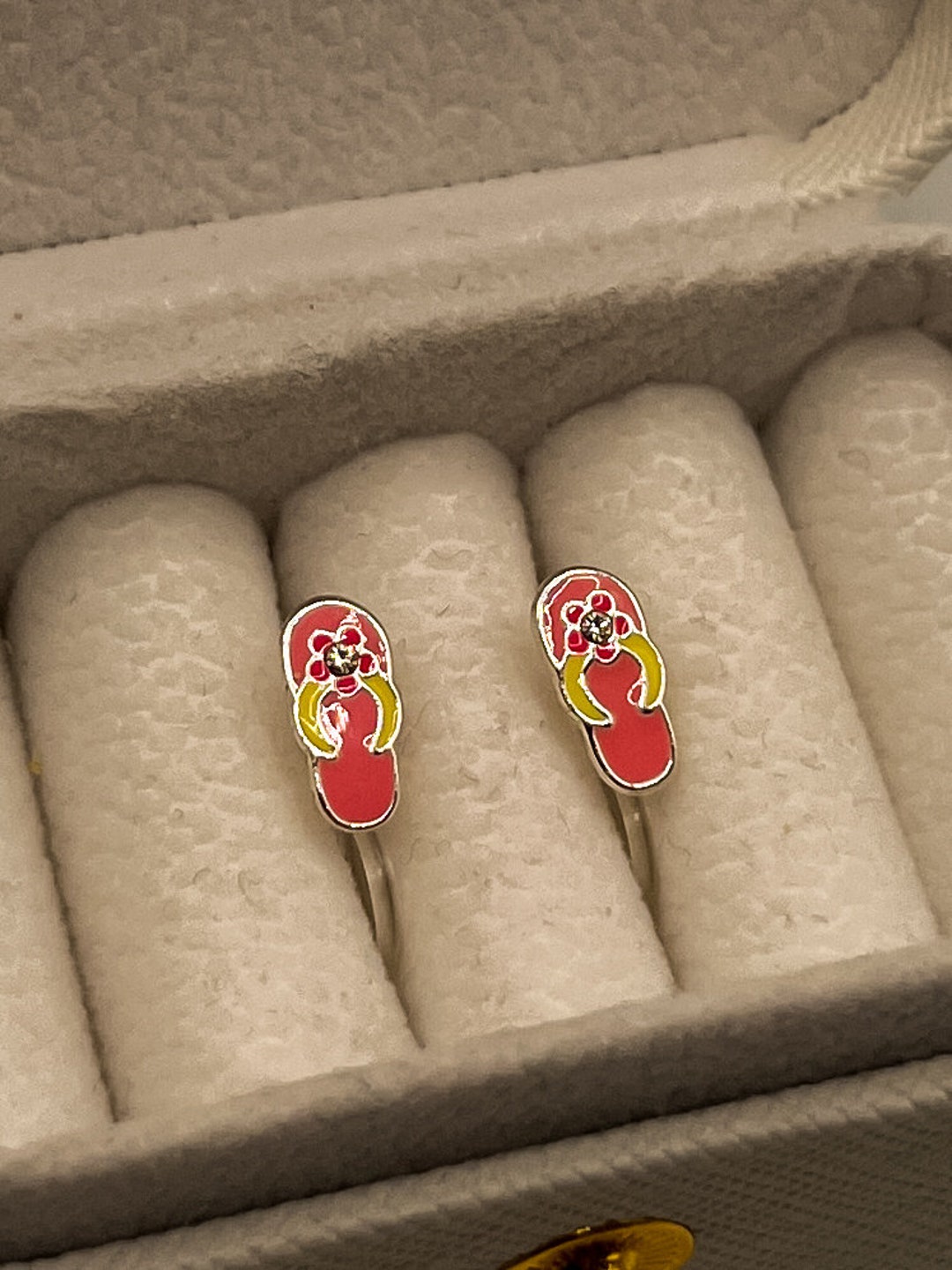 Ear Clips Children Flip Flop, Pink Flip Flop Ear Clips Children ...