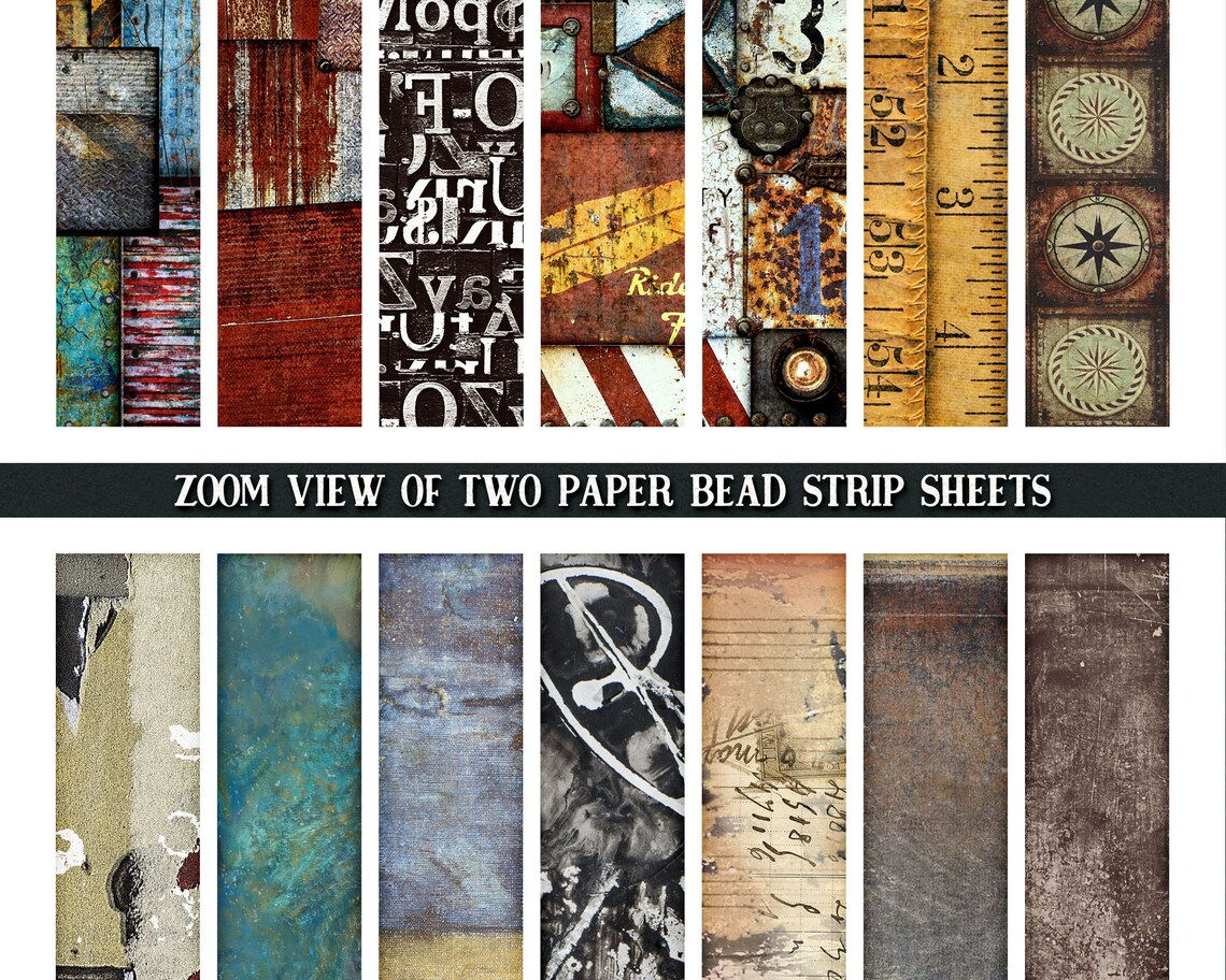 Printable Paper Bead Pattern Strips Set 2 - Etsy