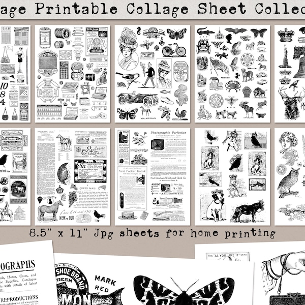 Collage Sheet Jpg - Etsy