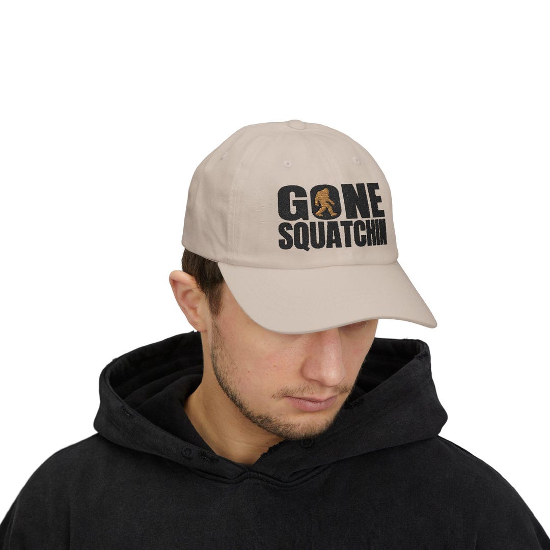 Gone Squatchin Dad Cap | Bigfoot Hats | Sasquatch Caps | Bigfoot Fan ...