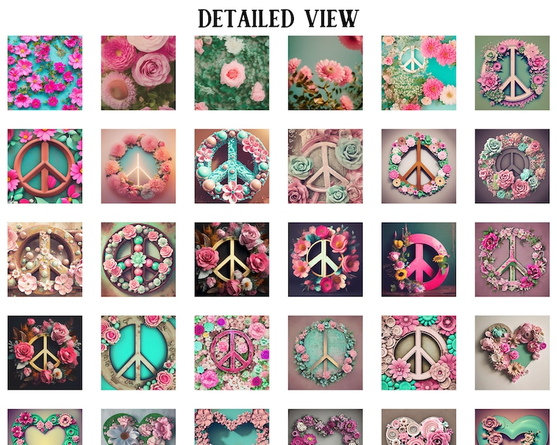 Printable Shabby Chic Inchie Squares for Paper Crafts, Jewelry, Collage ...