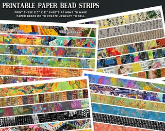Printable Paper Bead Pattern Strips Set 3 - Etsy
