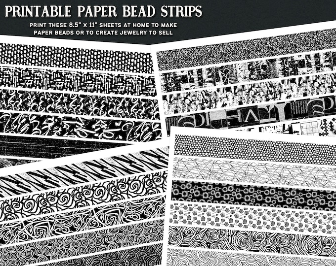 Printable Paper Bead Strips 9 - Etsy