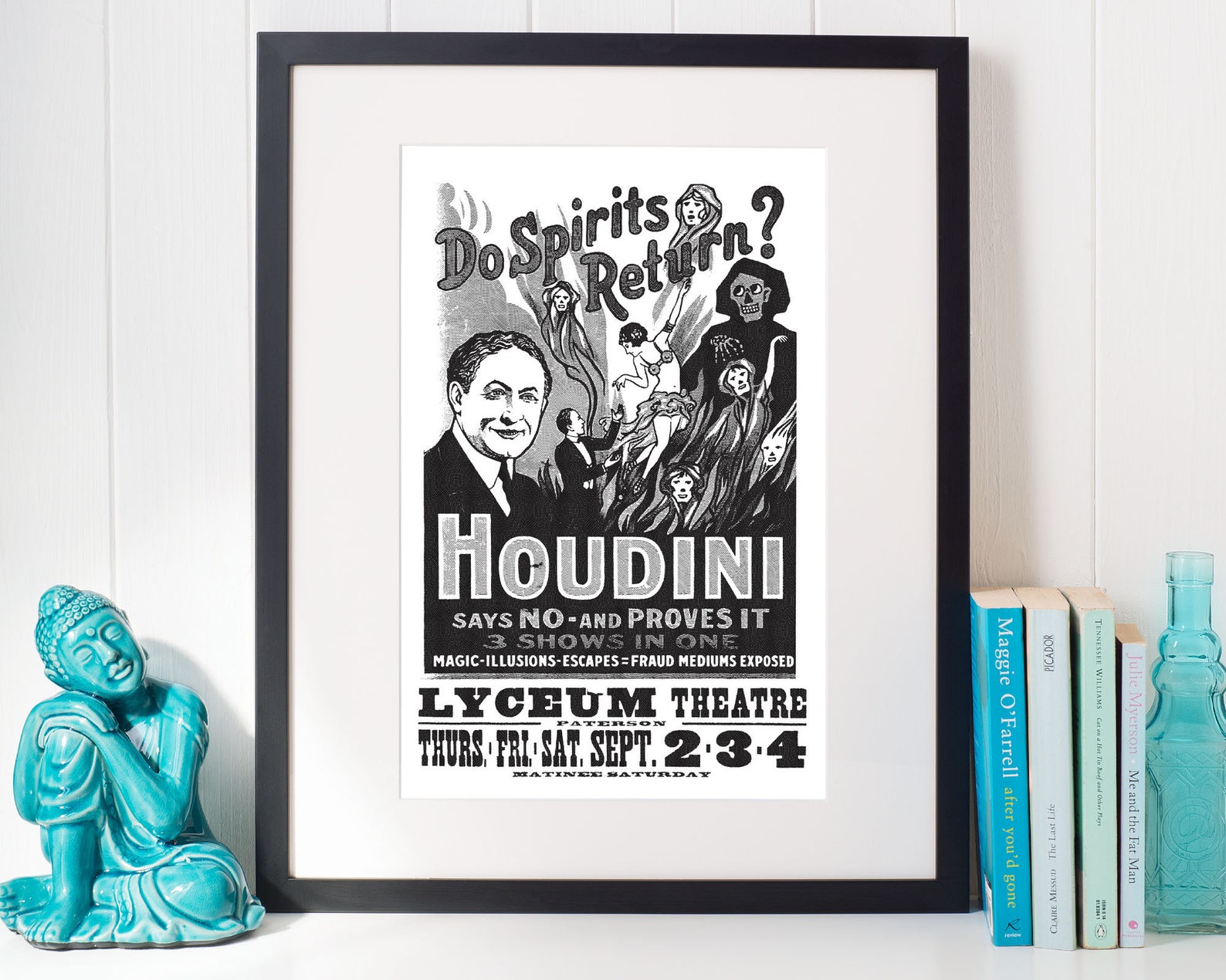 Harry Houdini Vintage Style Digital Printable Magic Wall Art Print - Etsy