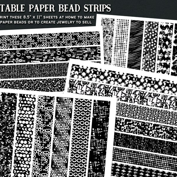 Paper Bead Template - Etsy