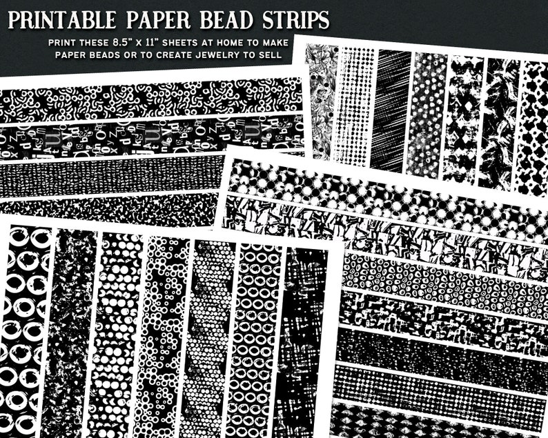 Printable Paper Bead Strips 6 - Etsy
