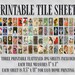Printable Vintage 1" X 2" Tiles - Etsy