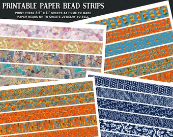 Printable Paper Bead Pattern Strips Set 3 - Etsy