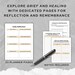 Grief Journal for Healing, Coping Diary, Loss Workbook, Memory Journal ...