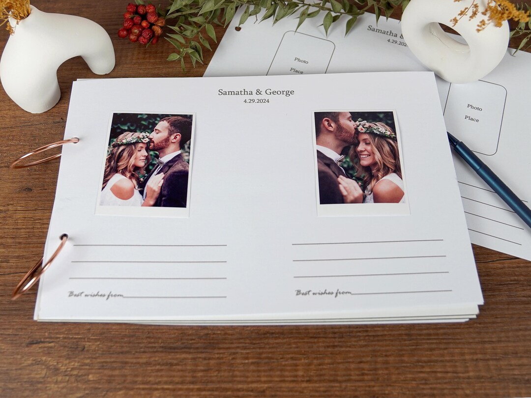 Custom Wedding Welcome Book Personalized Polaroid Book Wedding Guest ...