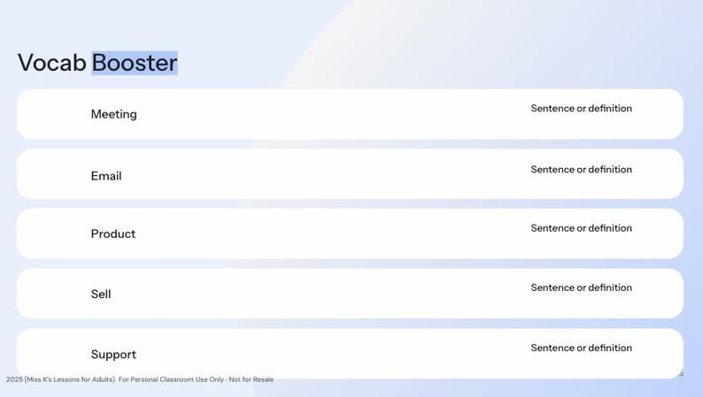 ESL 6 Pack for A2 Learners - Etsy