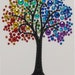 Rainbow Tree, 10x15cm Crystal Art Card - Etsy
