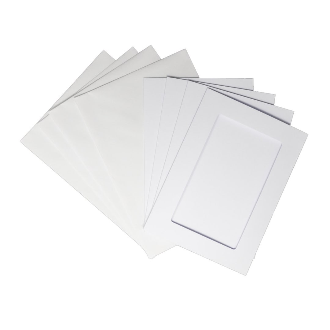 Rectangular Aperture A5 Cards - White (pack of 4) - Etsy