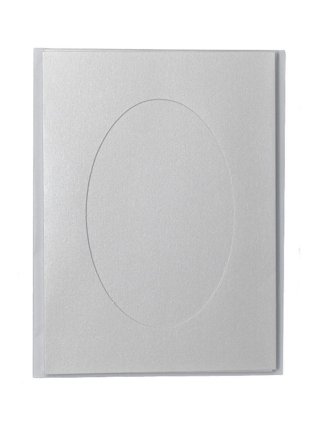 Oval Aperture A5 Cards - White Shimmer (pack of 4) - Etsy UK