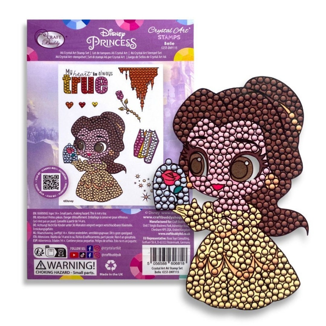 Crystal Art A6 Stamp Set Belle disney - Etsy