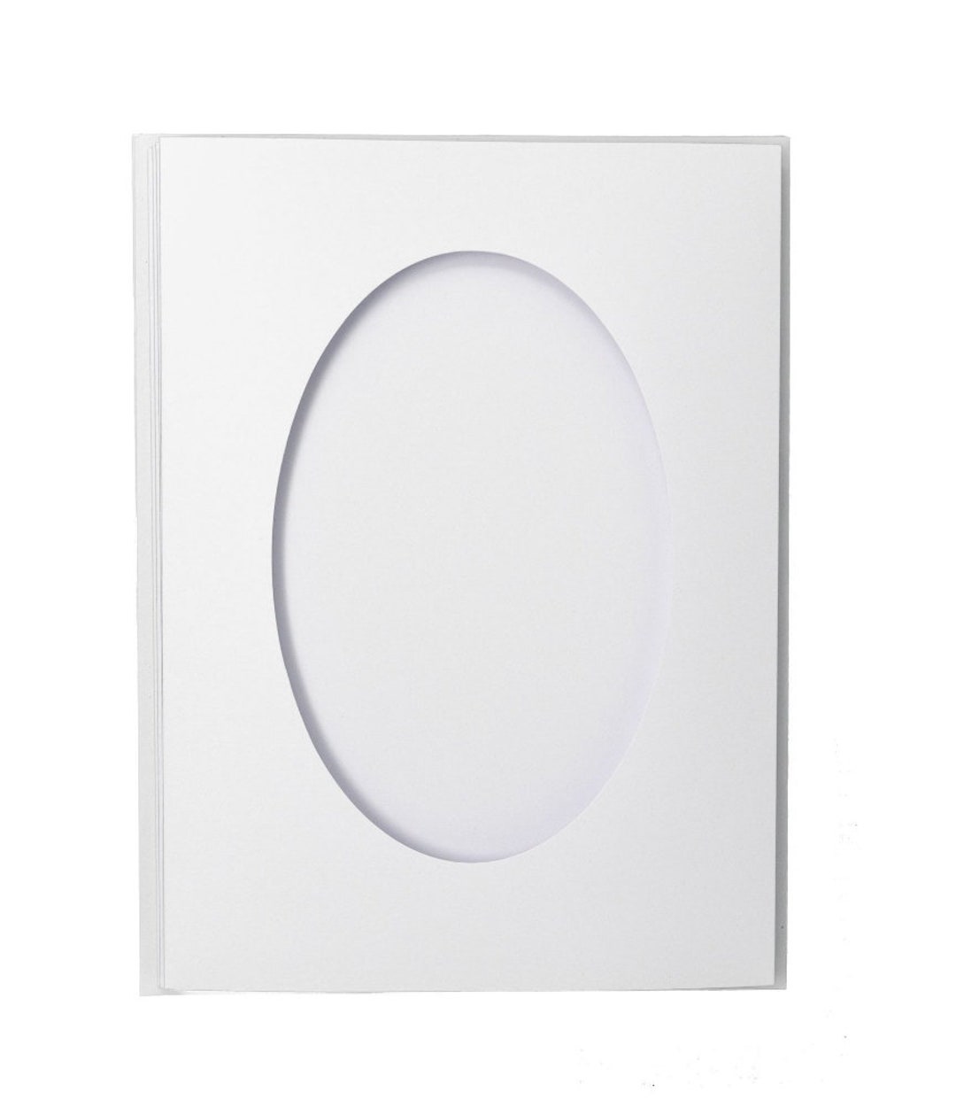 Oval Aperture A5 Cards White pack of 4 - Etsy UK