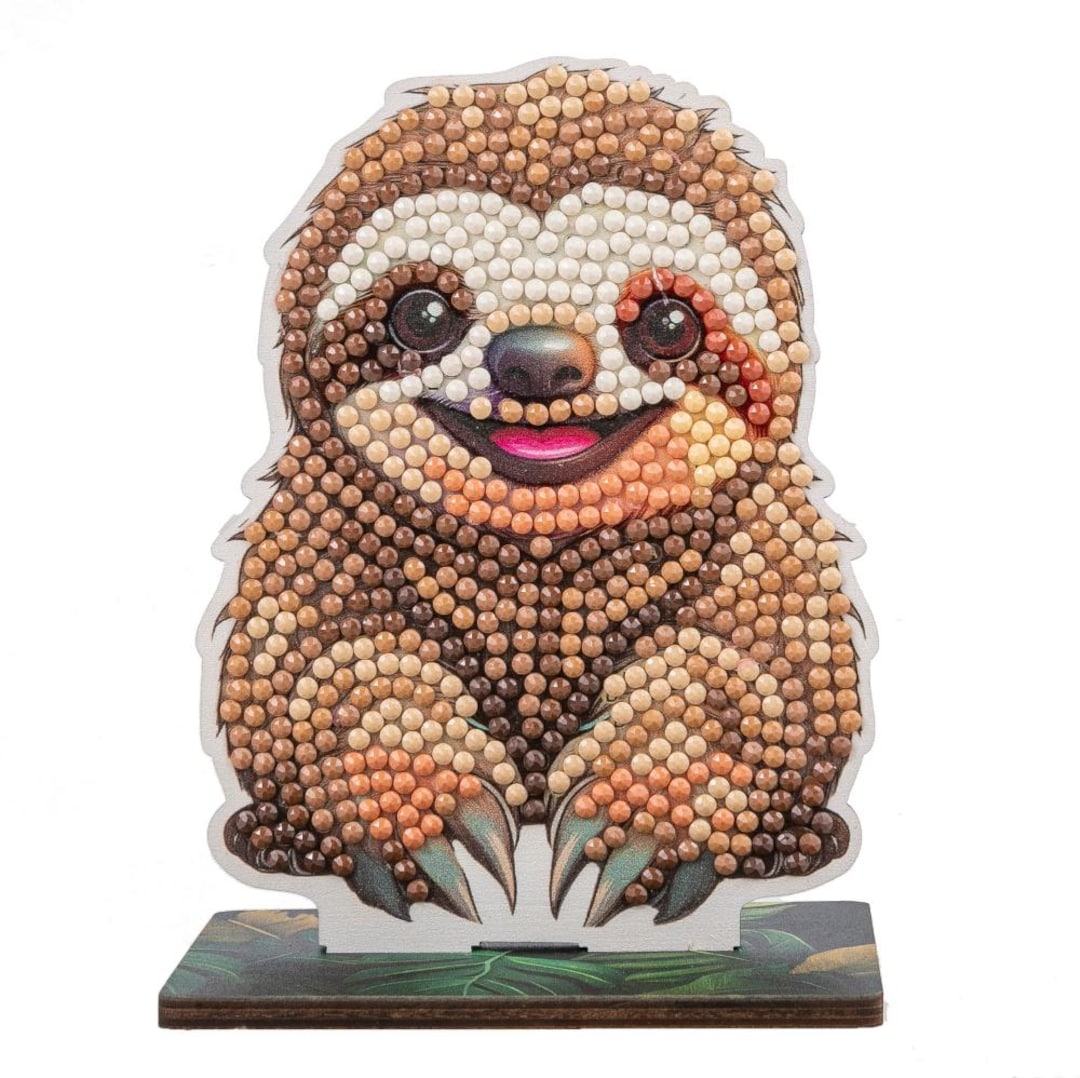 Sloth - Wildlife Crystal Art Buddy Kit - Etsy
