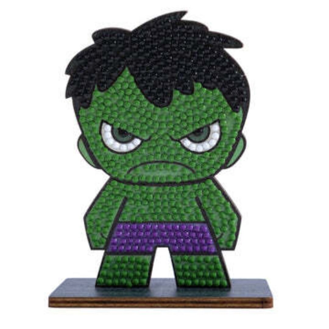 Hulk - Crystal Art Buddy Kit (MARVEL) - Etsy