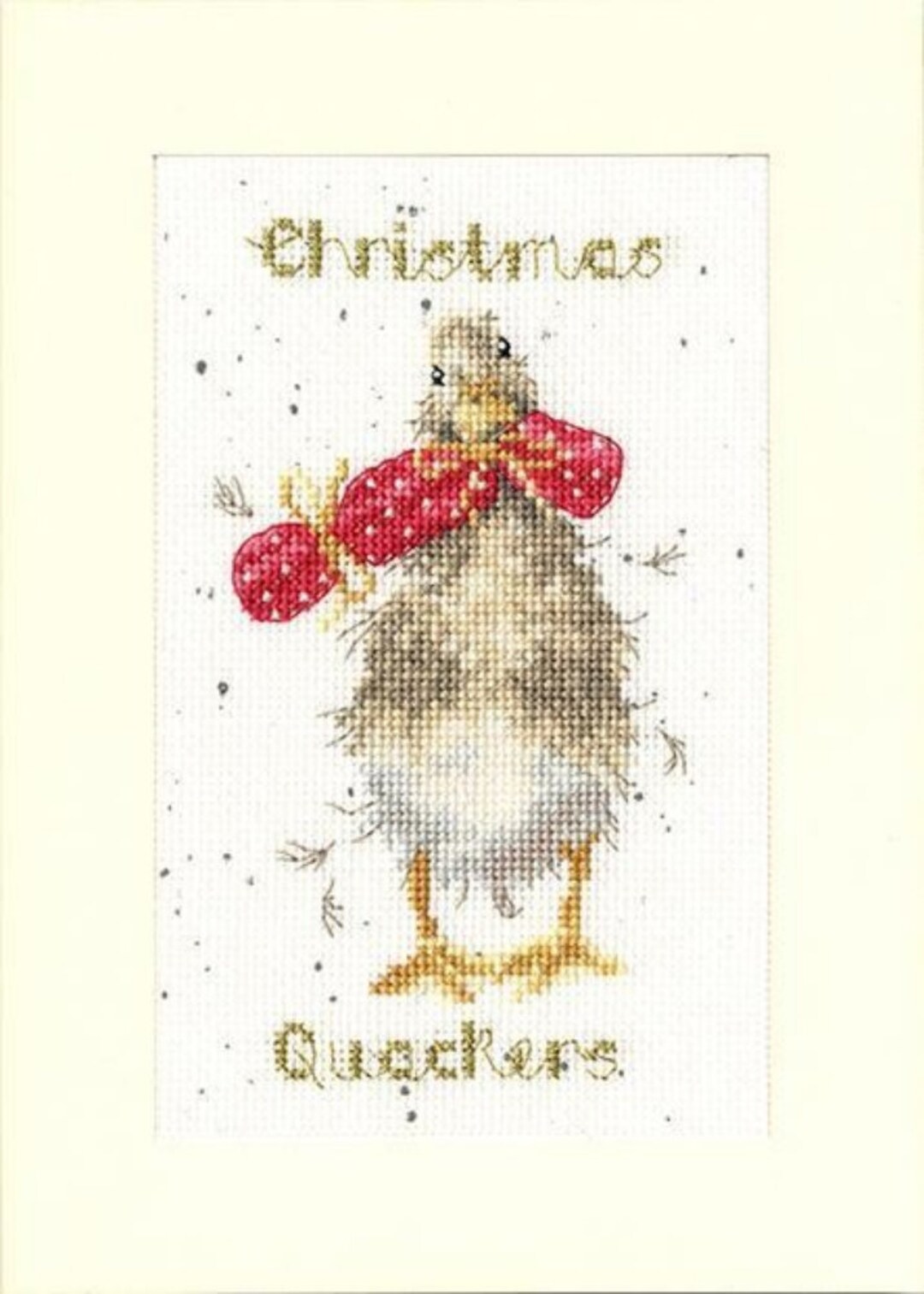 Christmas Quackers Christmas Card Cross Stitch Kit by Bothy Threads ...