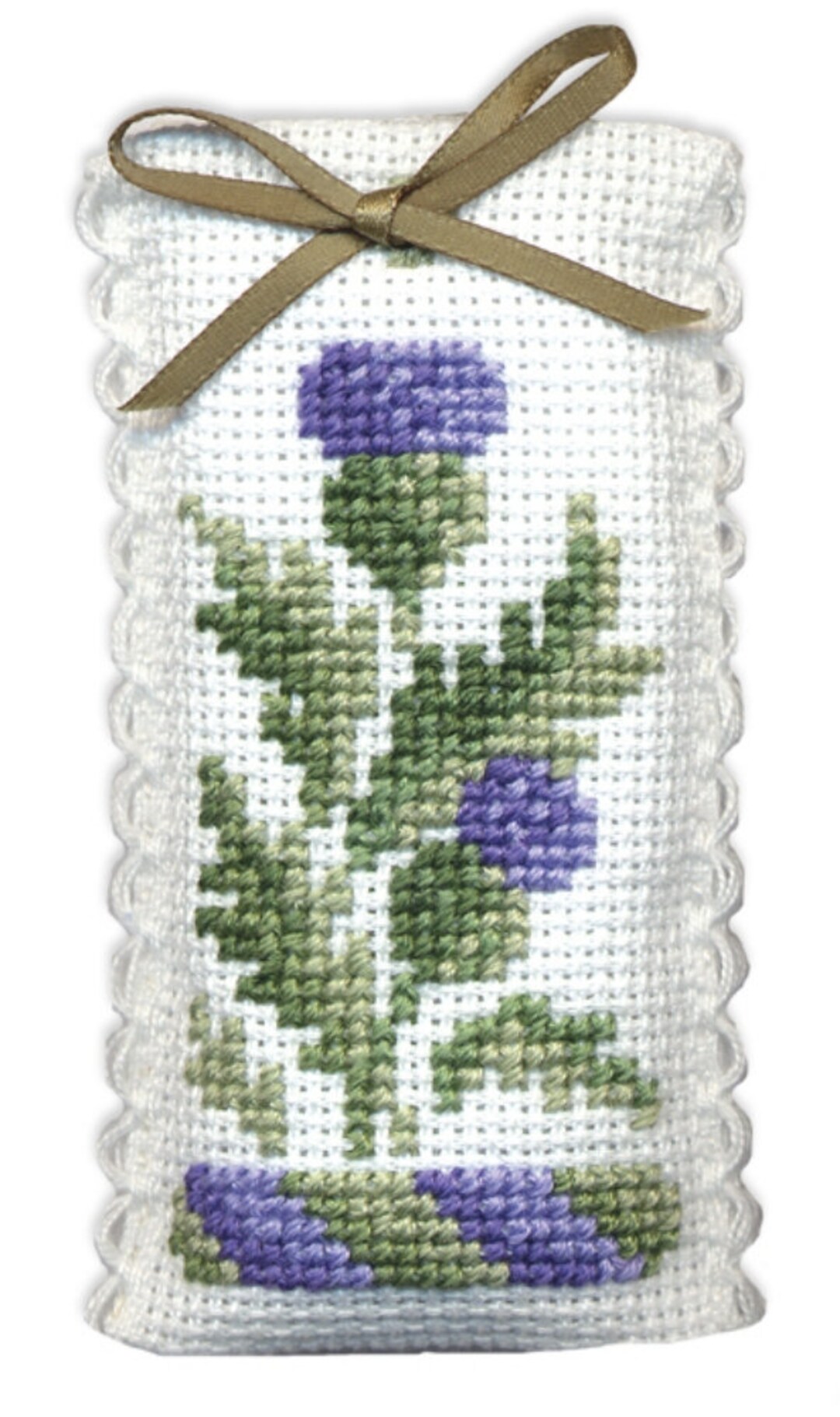 Victorian Thistles Lavender Sachet Cross Stitch Kit (textile Heritage ...