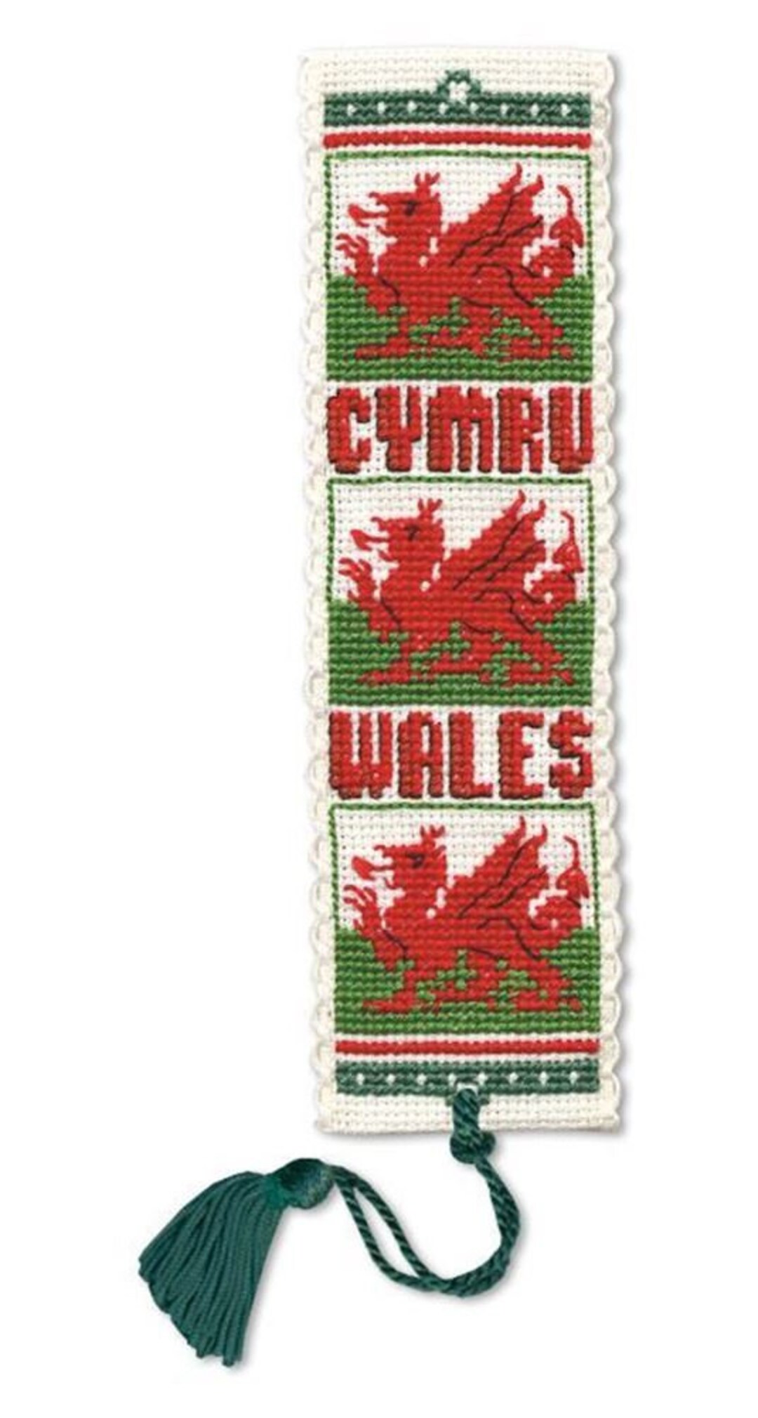 Welsh Dragon Bookmark Cross Stitch Kit (textile Heritage) - Etsy