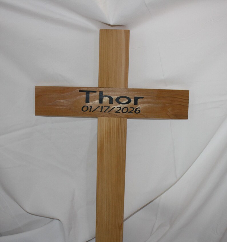 Cedar Cross With Customization - Etsy