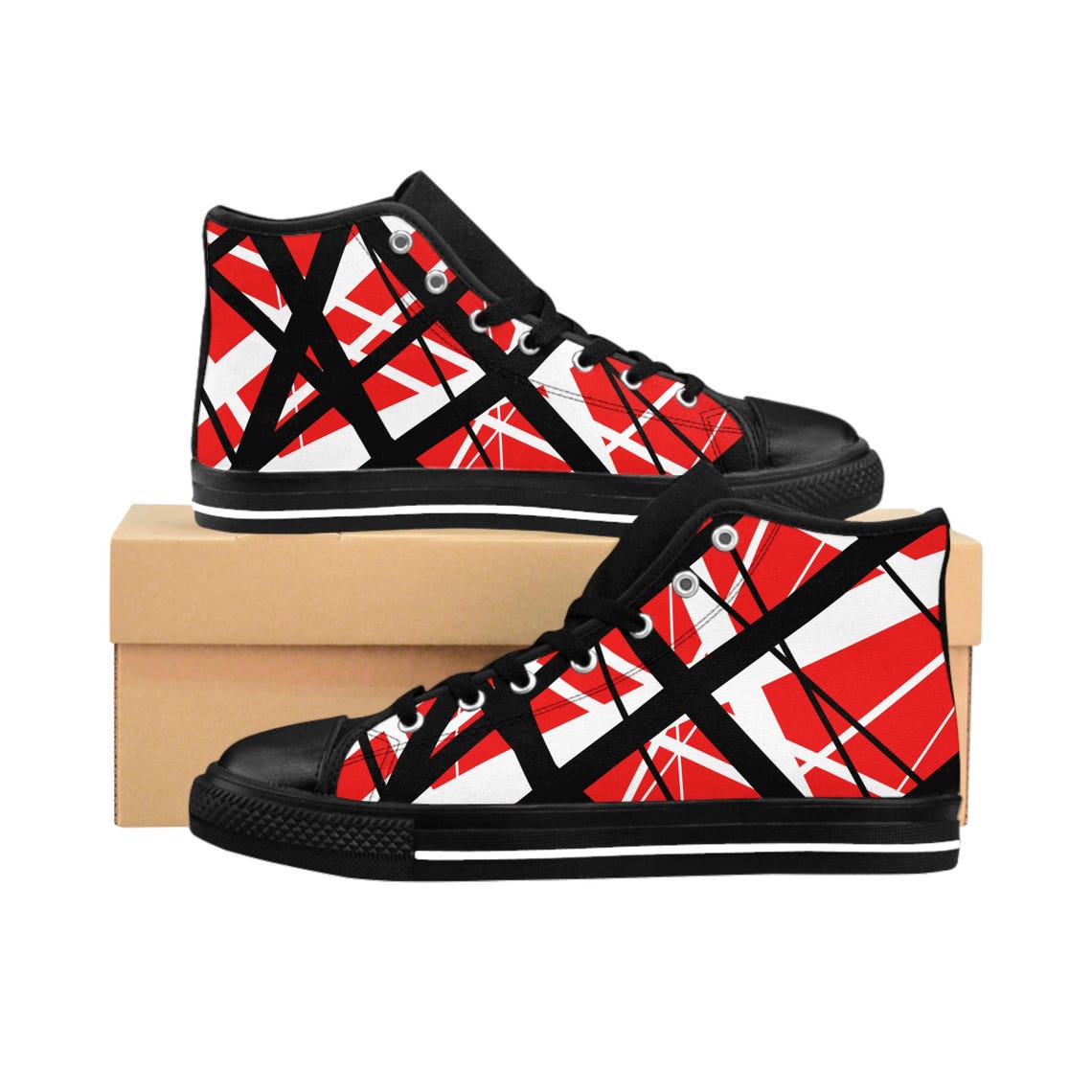 Frankenstrat High Top Sneakers, Rock Band Shoes, Classic Music Sneaker ...