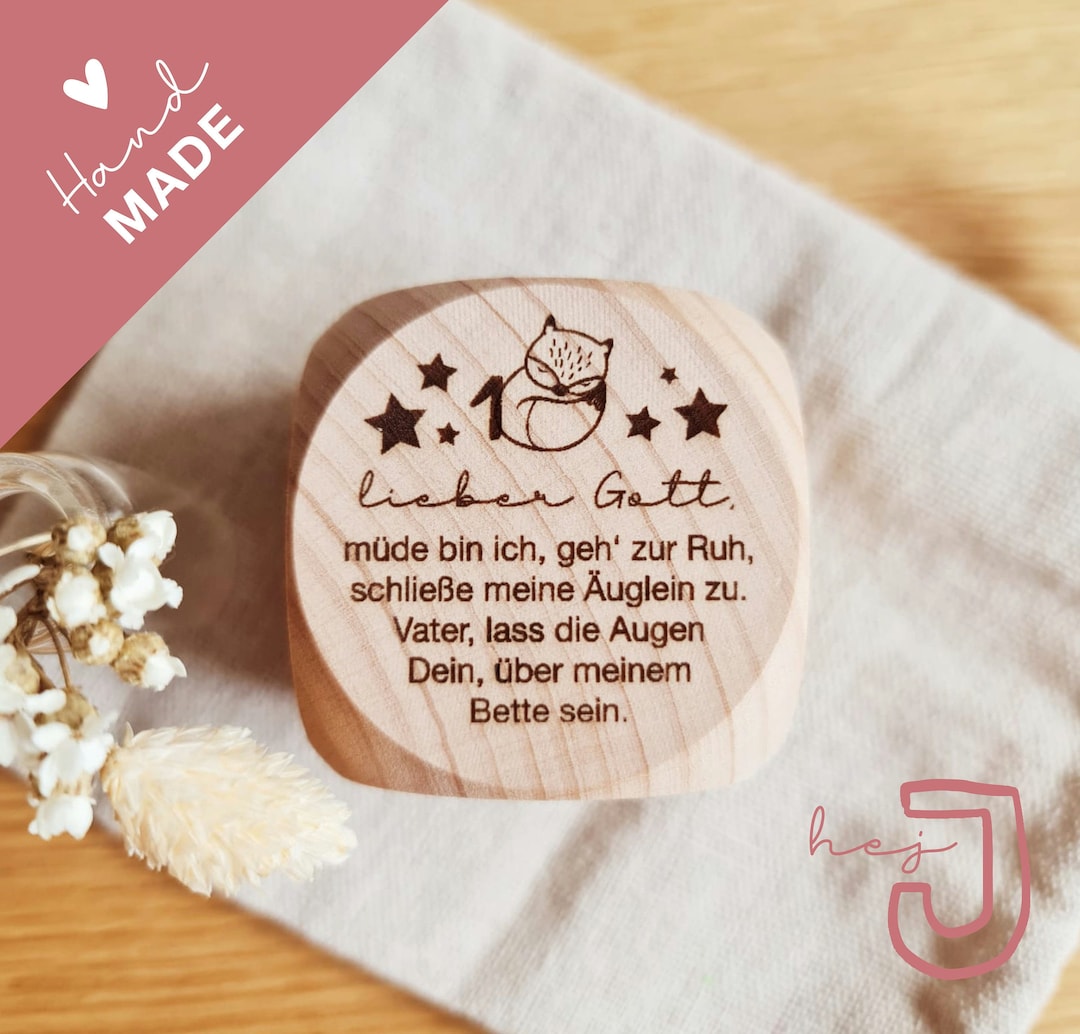 Prayer Cubes for Children | 6 Evening Prayers | Gift for Birth, Baptism ...