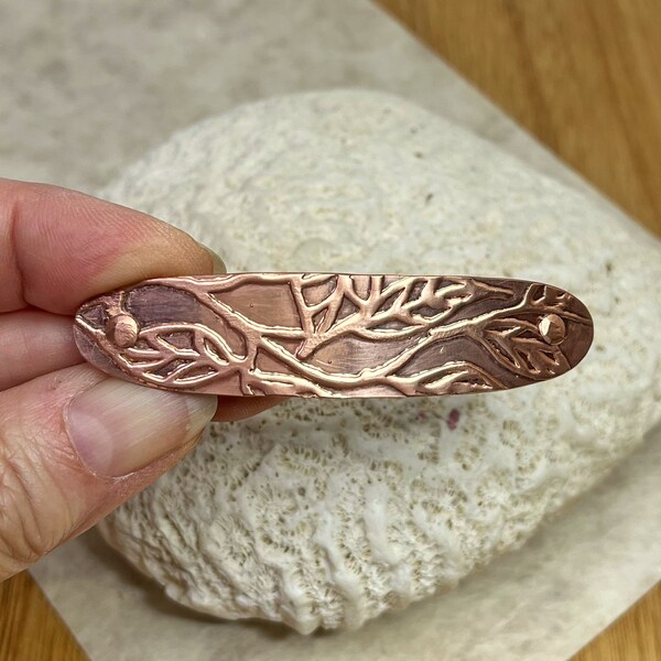 Copper Hair Clip - Etsy