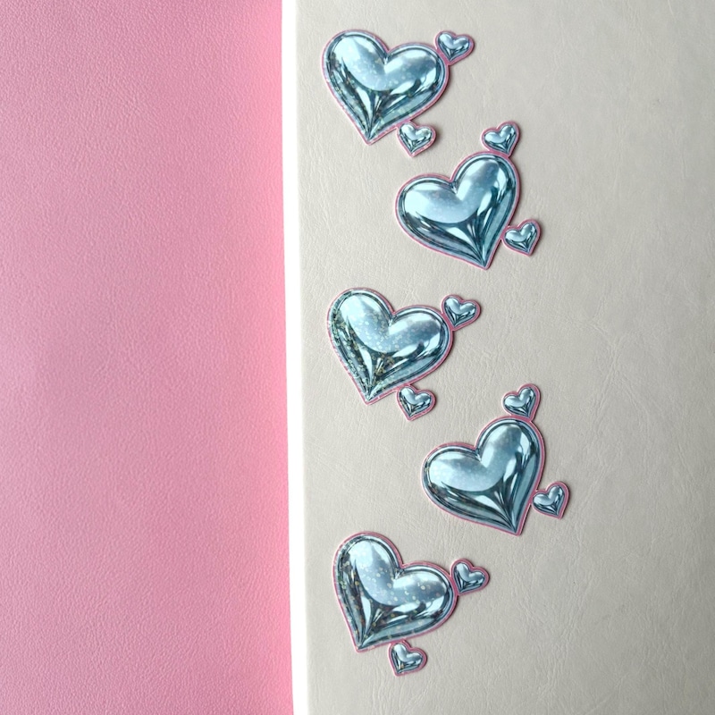 Y2k Heart Stickers Pack - Etsy