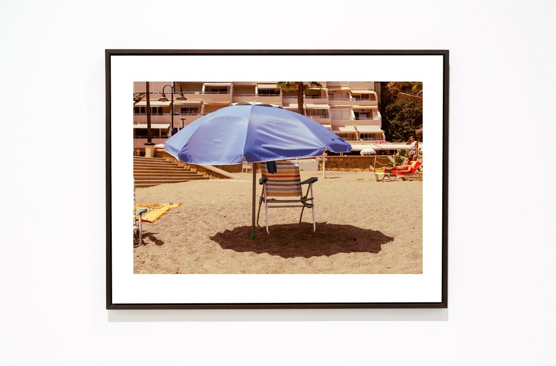 Original Colour Print of a Low Level Sun Brolly on the Beach. - Etsy