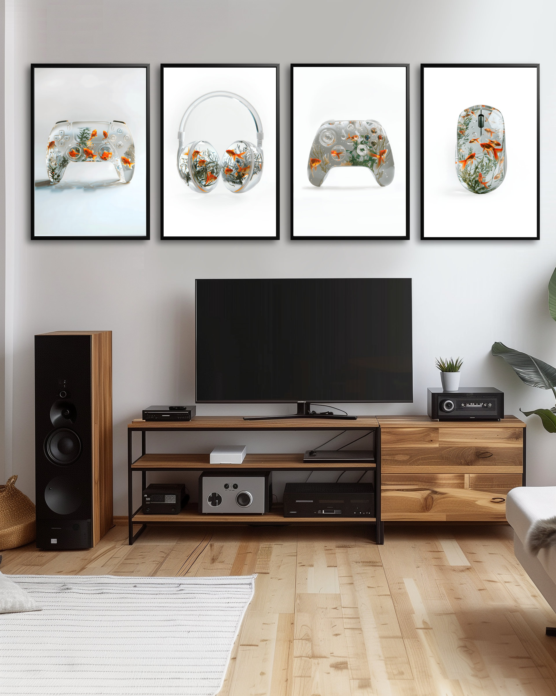 Video Games Series DIGITAL DOWNLOAD Fishbowl 001 Wall Art Print ...