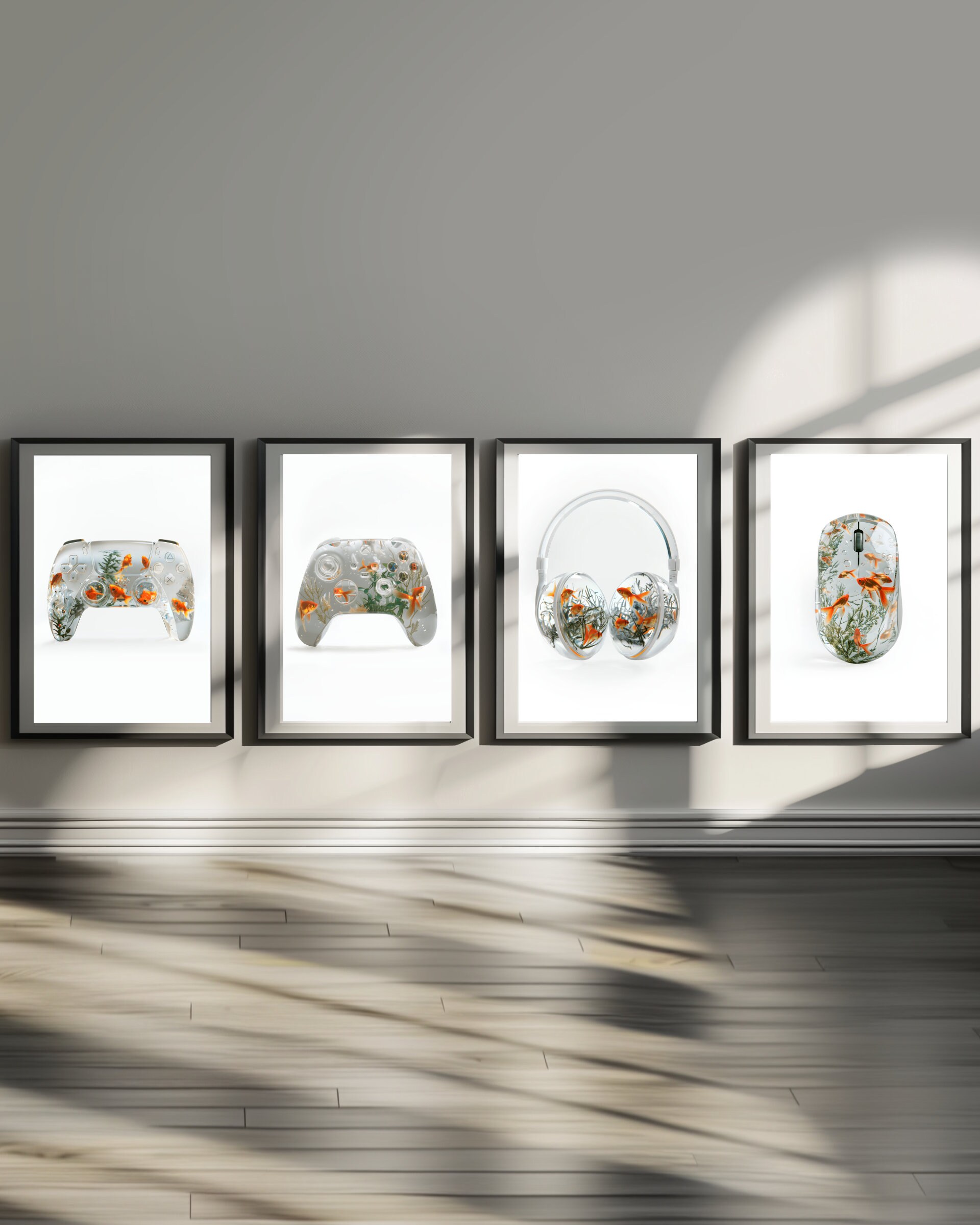 Video Games Series DIGITAL DOWNLOAD Fishbowl 001 Wall Art Print ...