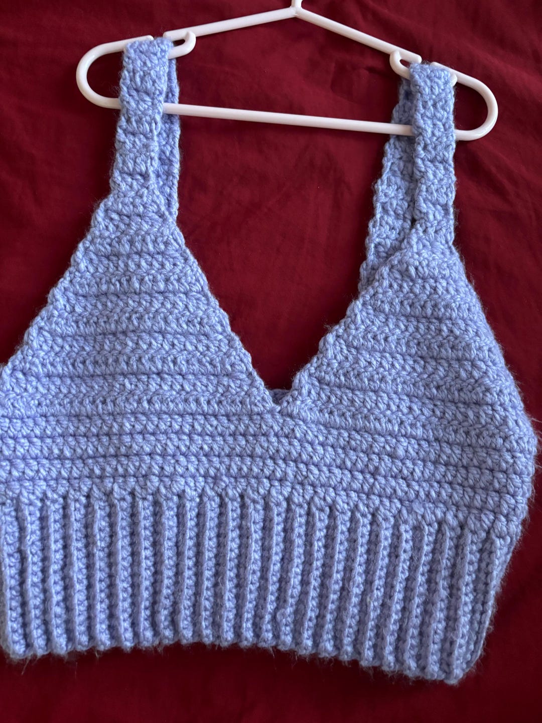 Light Lavender Crochet Summer Bralette Top - Etsy