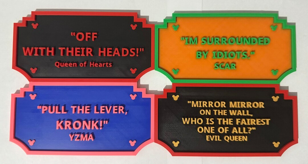 Disney Villain Magnets, Disney Magnets, Disney Quotes, Disney Signs ...